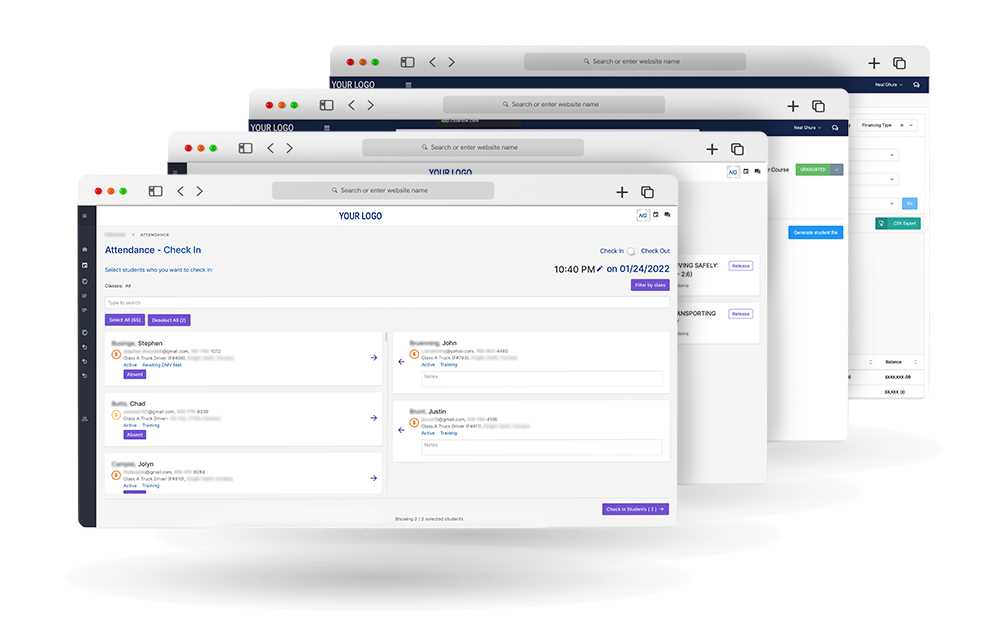Open Road - The Complete Truck Driving School Platform Software